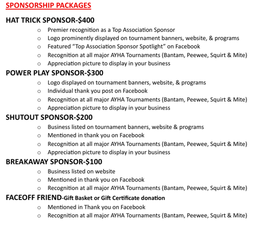 Advertising & Sponsorship Opportunities