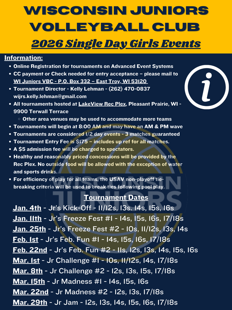 JUNIORS Tournaments