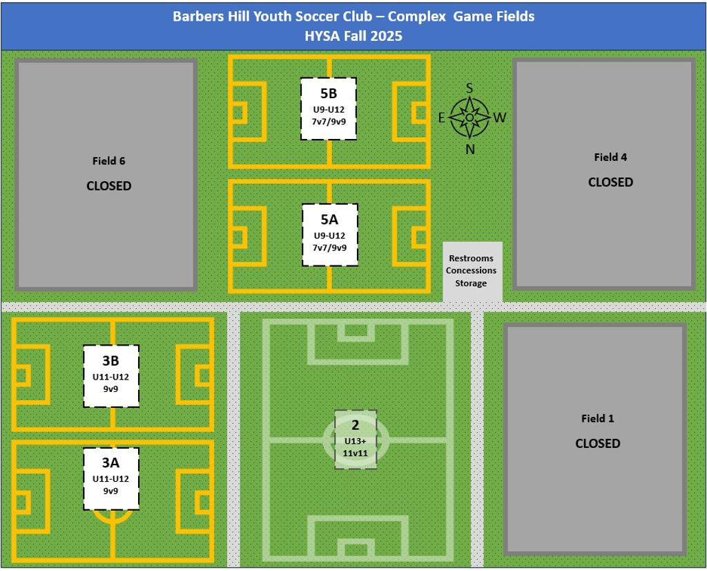 Barbers Hill Youth Soccer Club Game Fields