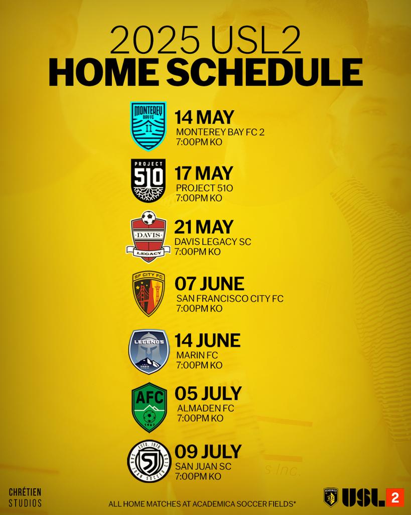 USL L2 Schedule