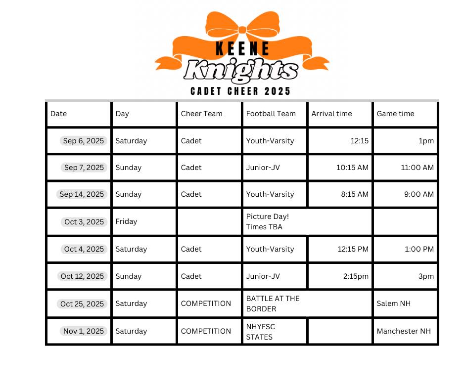 CHEER LEAGUE INFORMATION