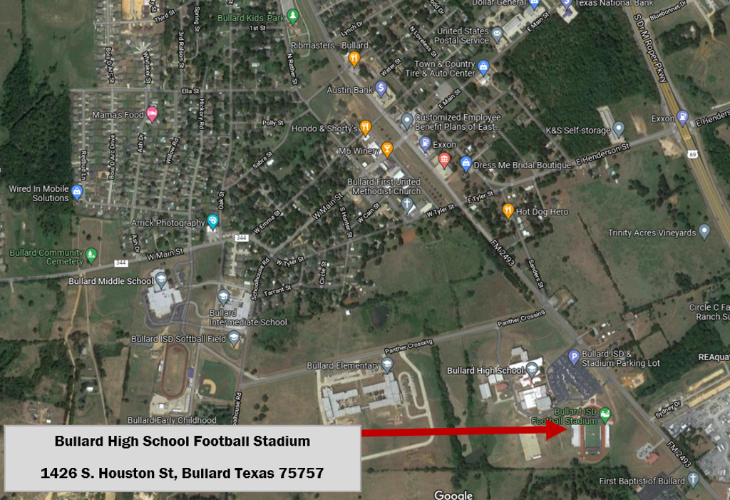 PRACTICE & GAME LOCATIONS