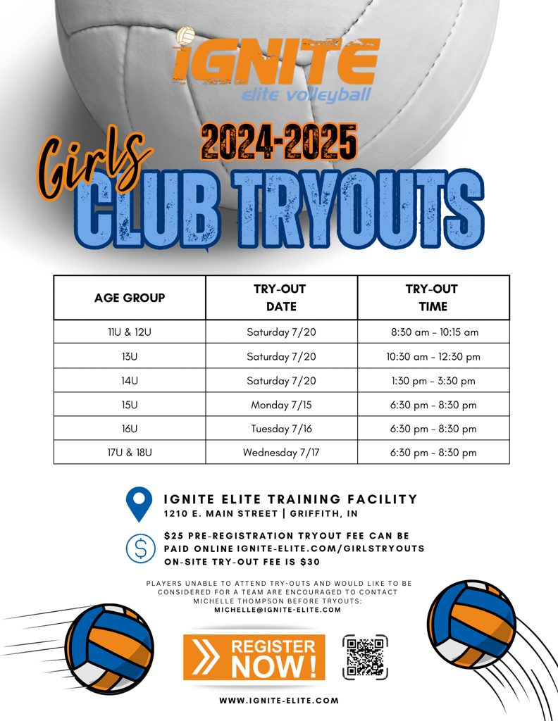 Welcome | 2024-2025 Ignite Try-Outs | Ignite Elite Volleyball