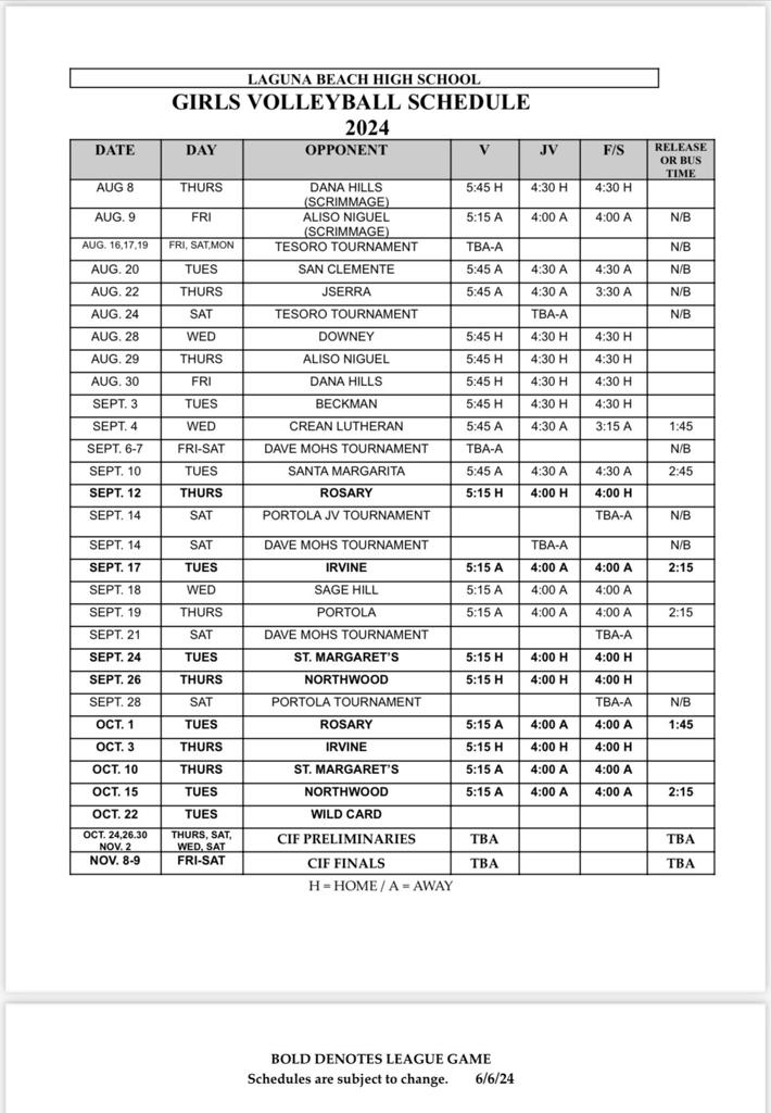 Girls Indoor Volleyball