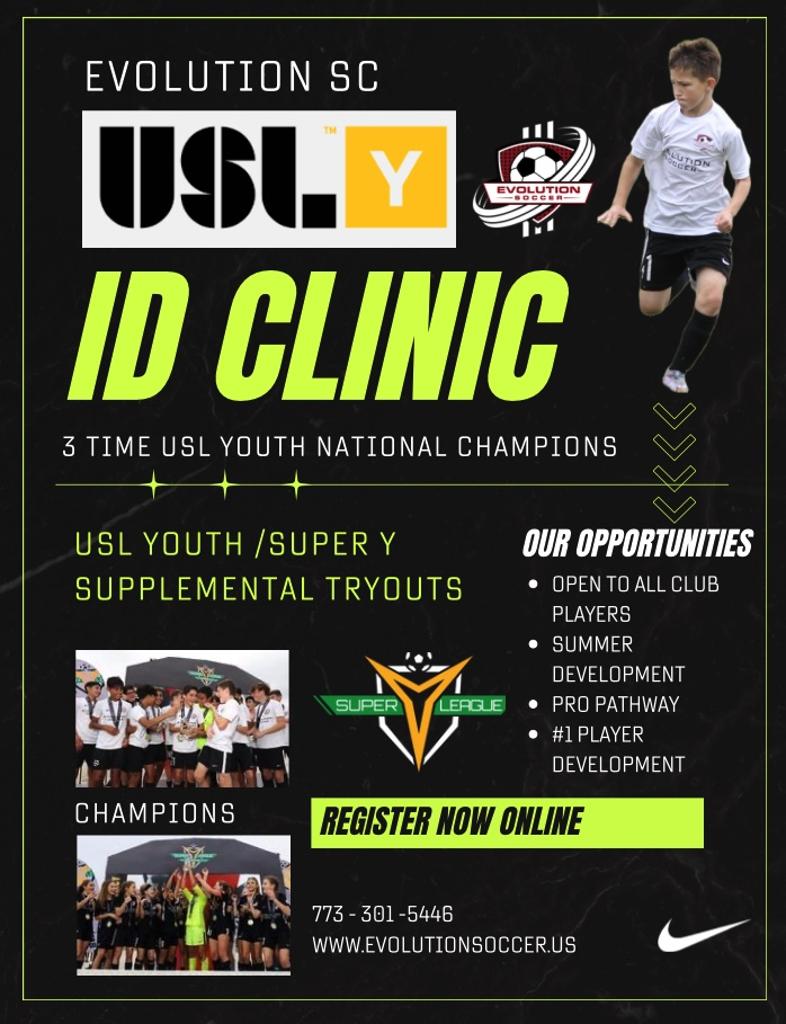 Welcome | 2024 Evolution SC USL Youth / Super Y League Tryout ...