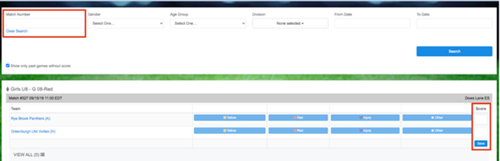 Instructions for Posting Scores