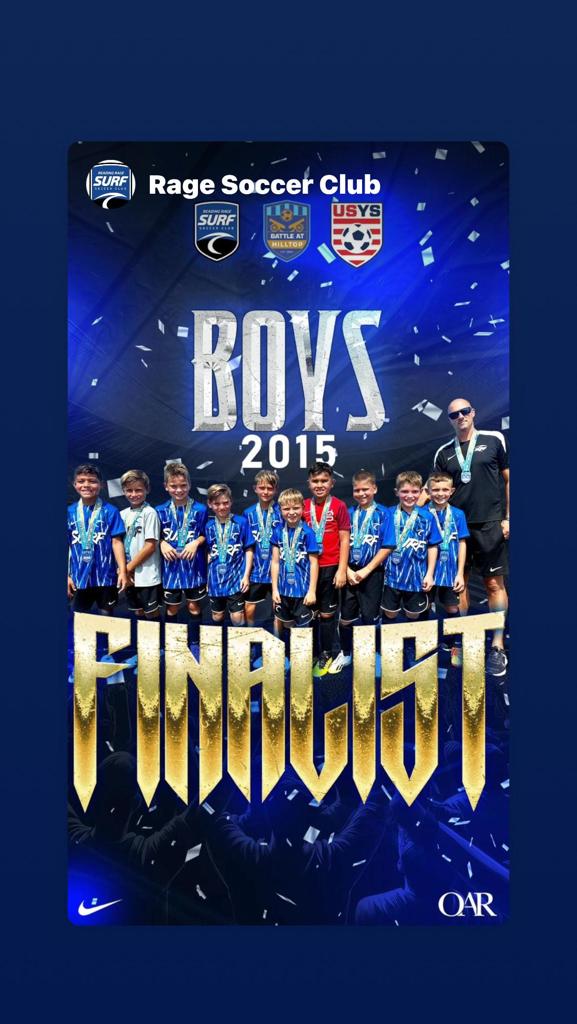 U10 Boys RAGE SURF '15