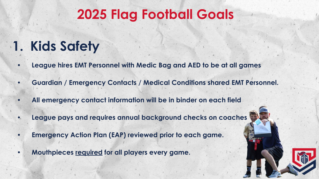 Spring Flag Football Player Information