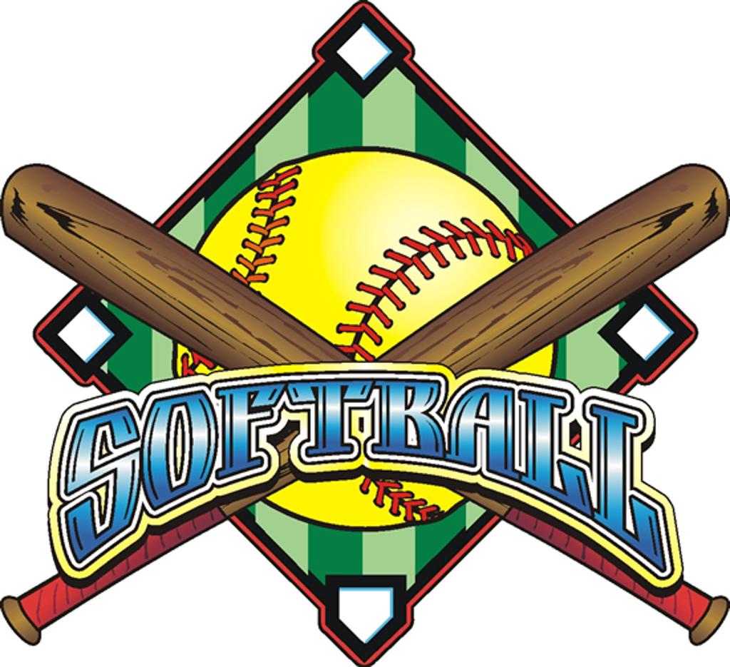 Girls Fastpitch Softball Clipart