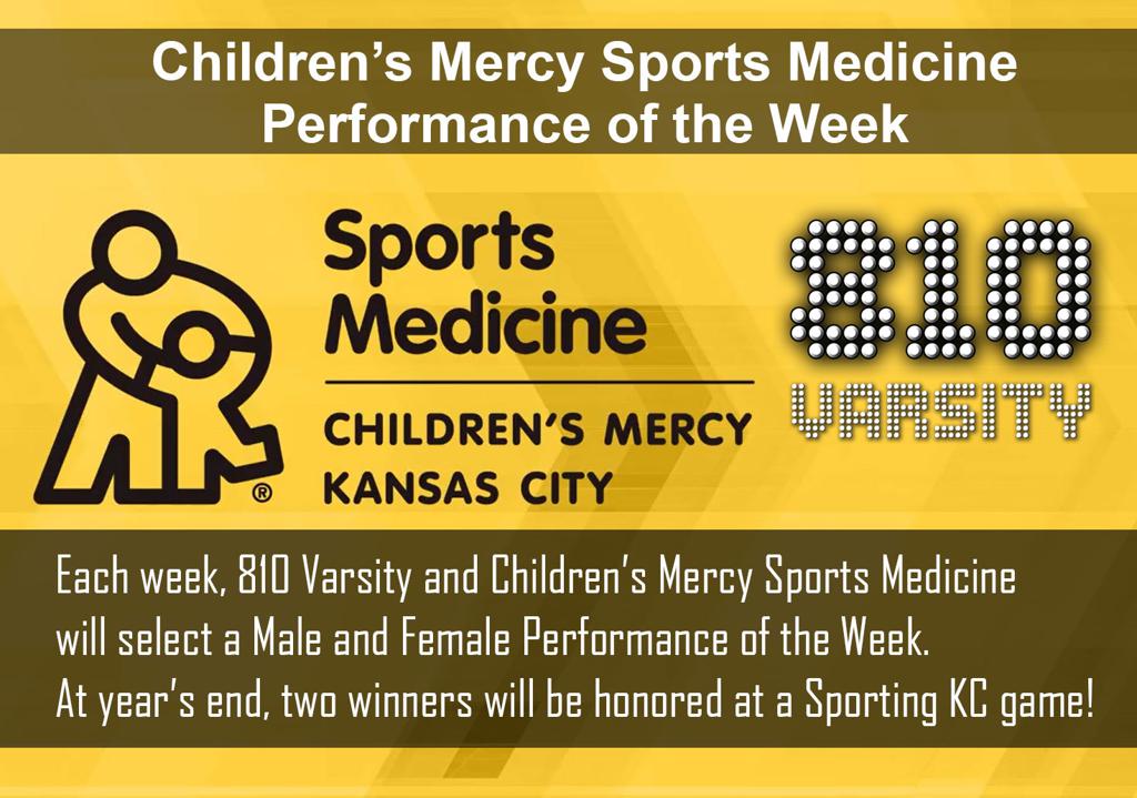 Children's Mercy Sports Medicine Performance of the Week: 2021-22