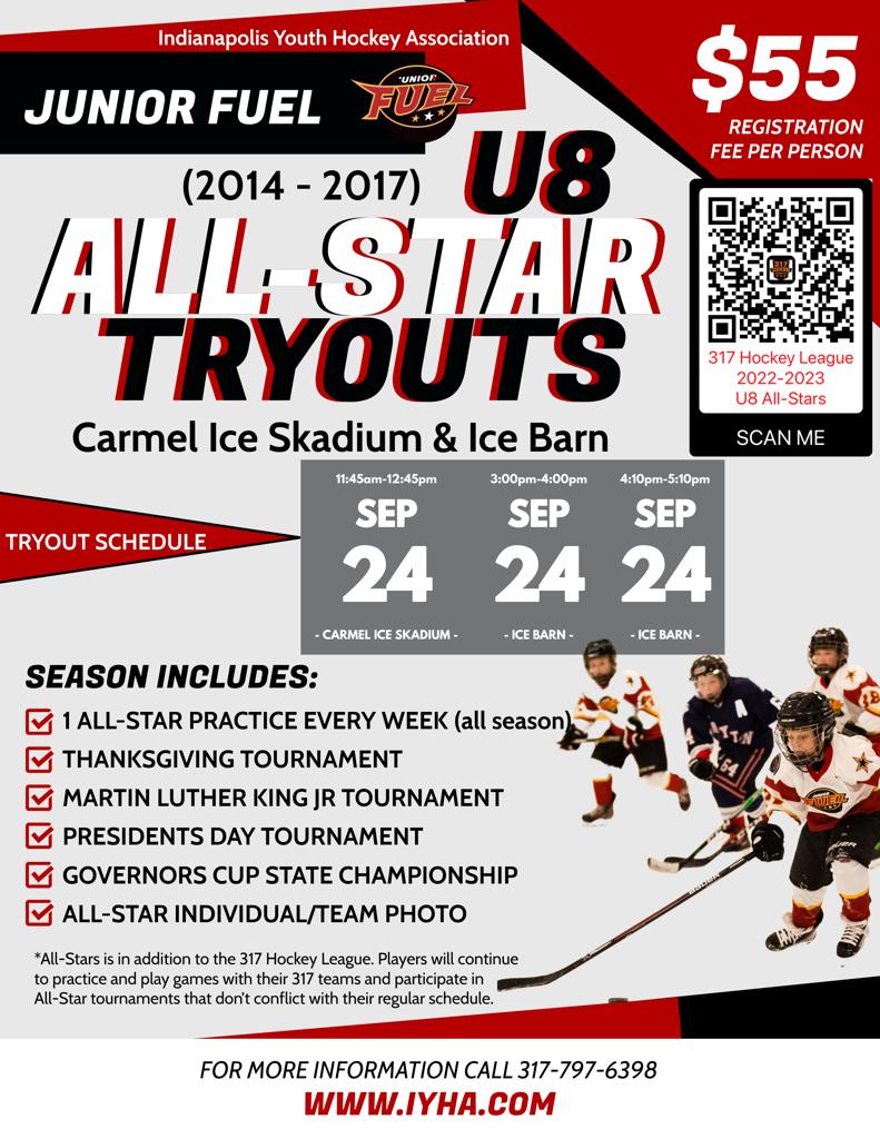 Welcome | U8 All-Star Tryouts 2022-2023 | IYHA Junior Fuel