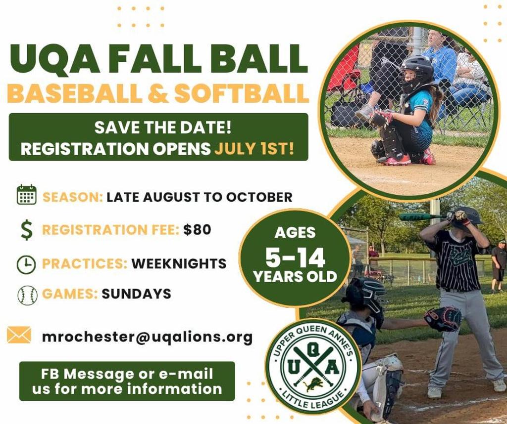 Welcome | 2025 UQA Fall Ball Registration | UQA Lions
