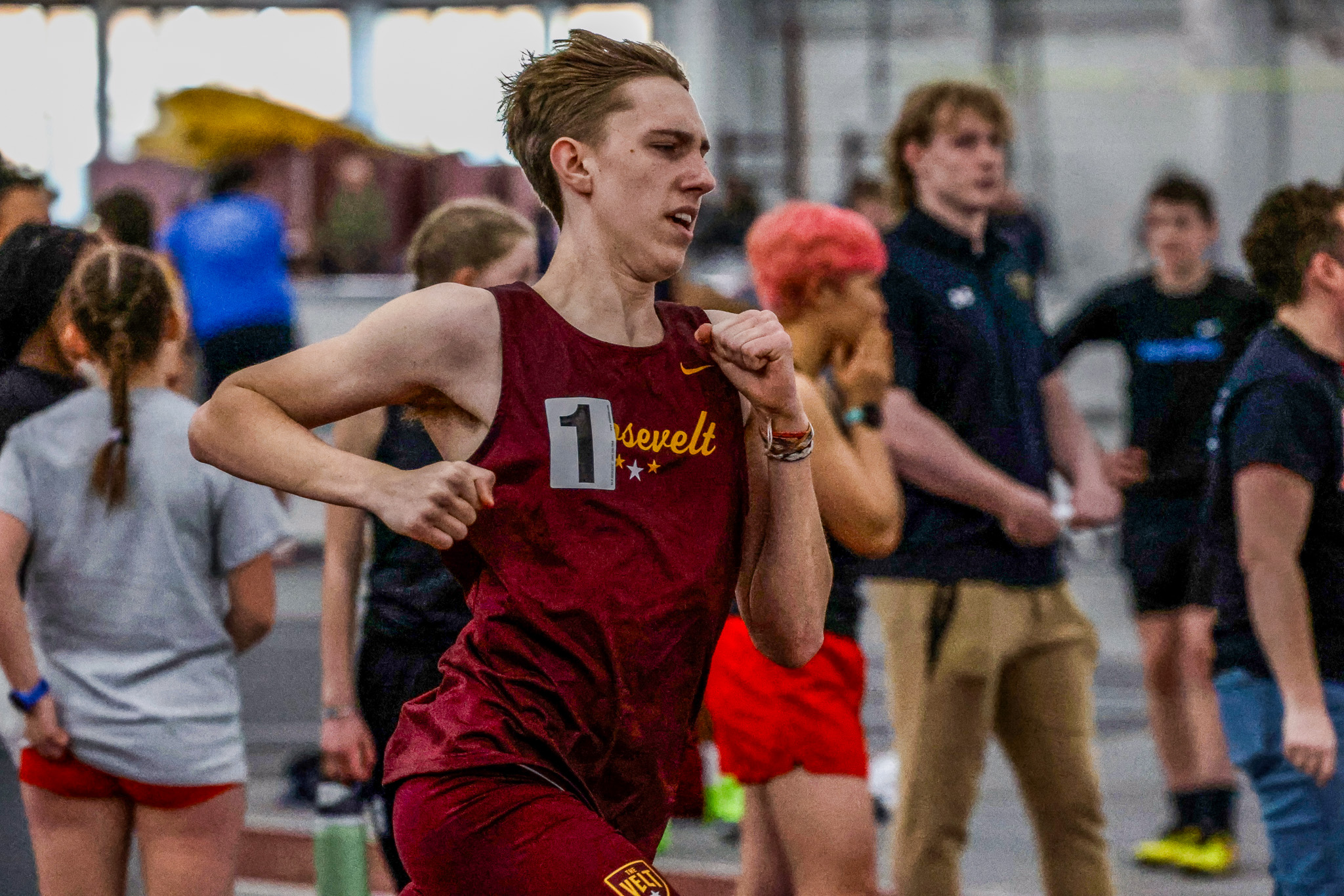 Track Team at U of M for Season Opener