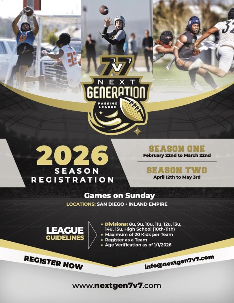 Next Generation 7v7 Registration