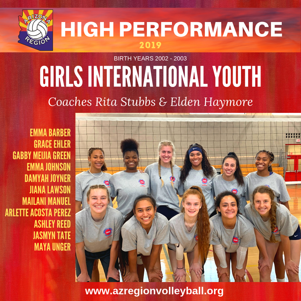 2019 AZ Region High Performance Girls Teams | Photos | Arizona Region ...
