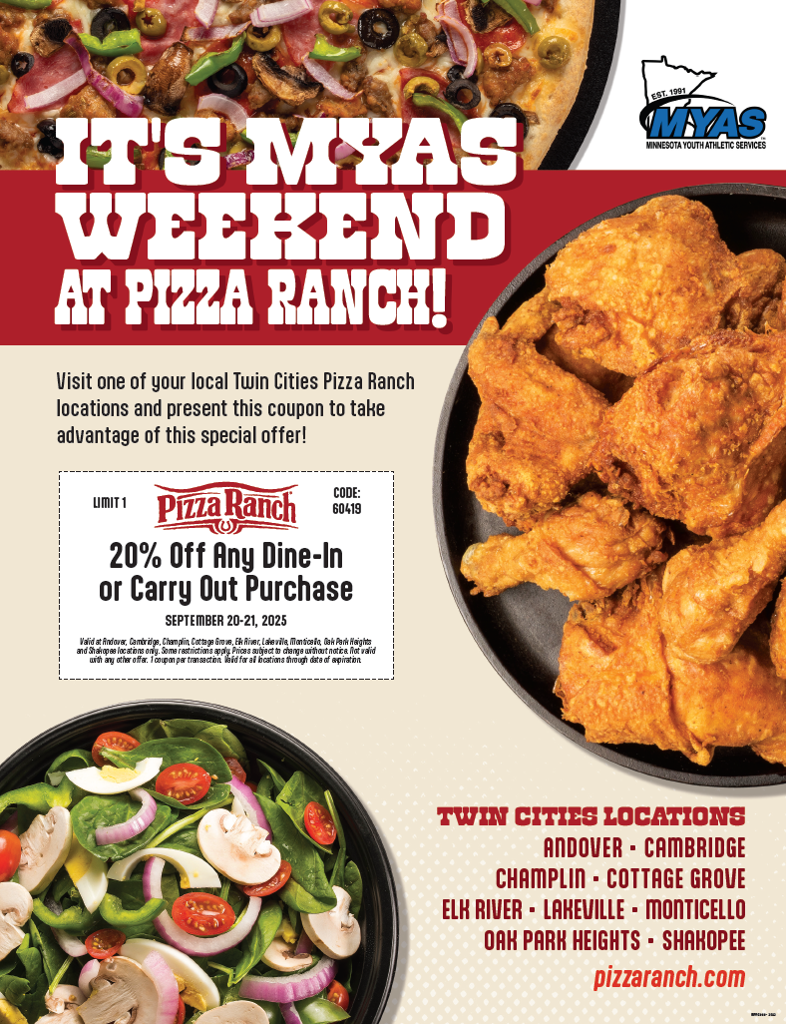MYAS Pizza Ranch Weekend