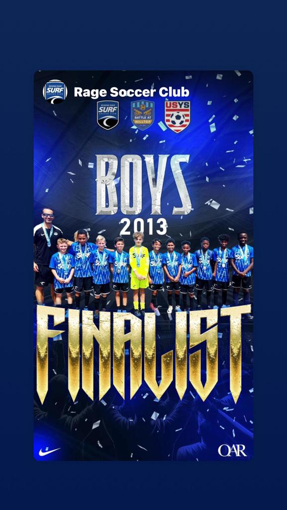 U12 Boys RAGE SURF '13