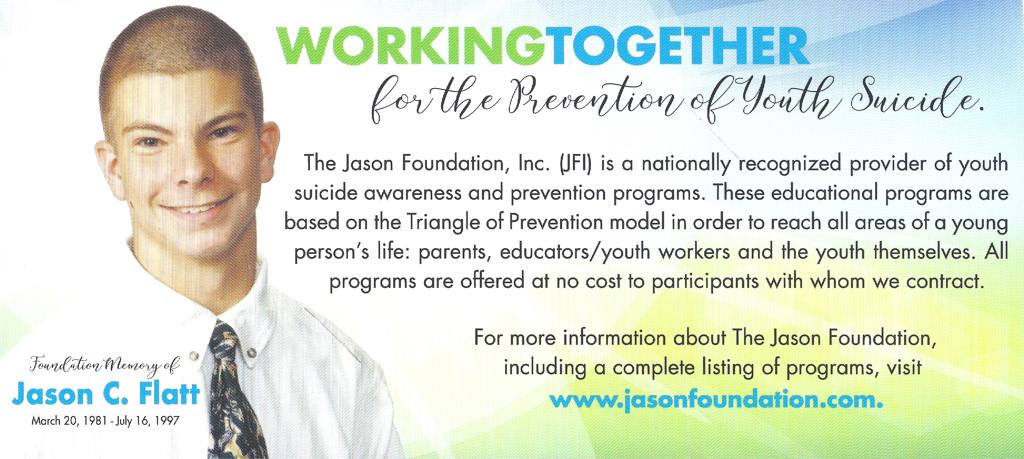 Jason Foundation: Suicide Prevention Materials