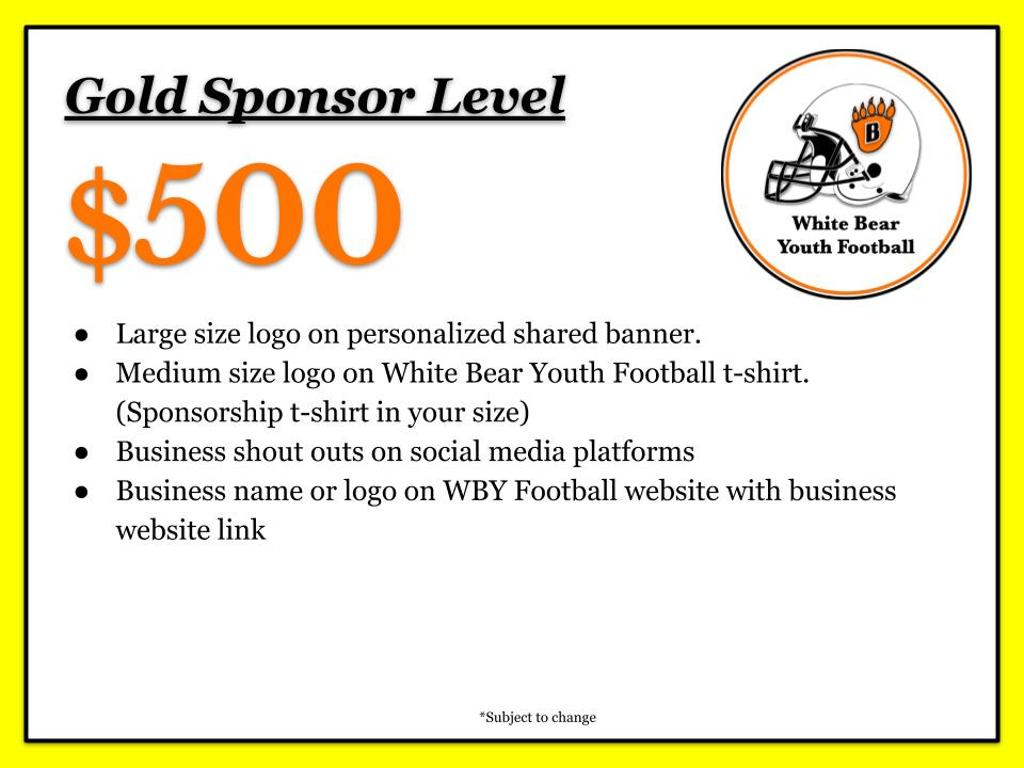 Become a Sponsor