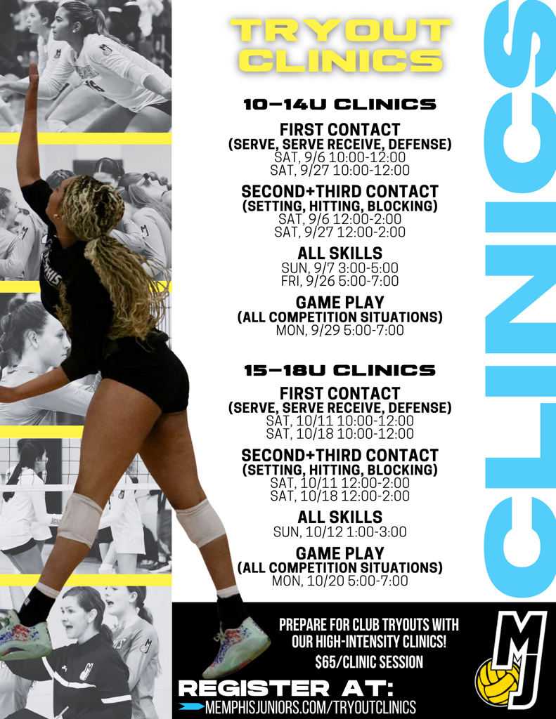 Sep/Oct Tryout Clinics