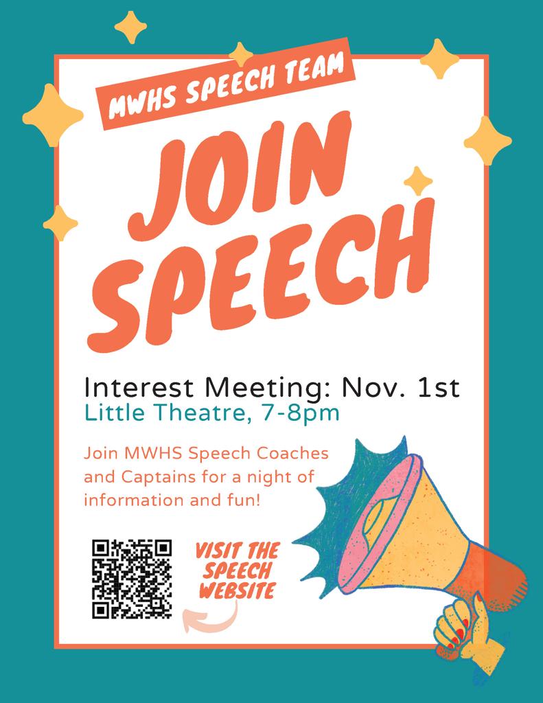 Westonka Speech Team To Hold Interest Meeting November 1