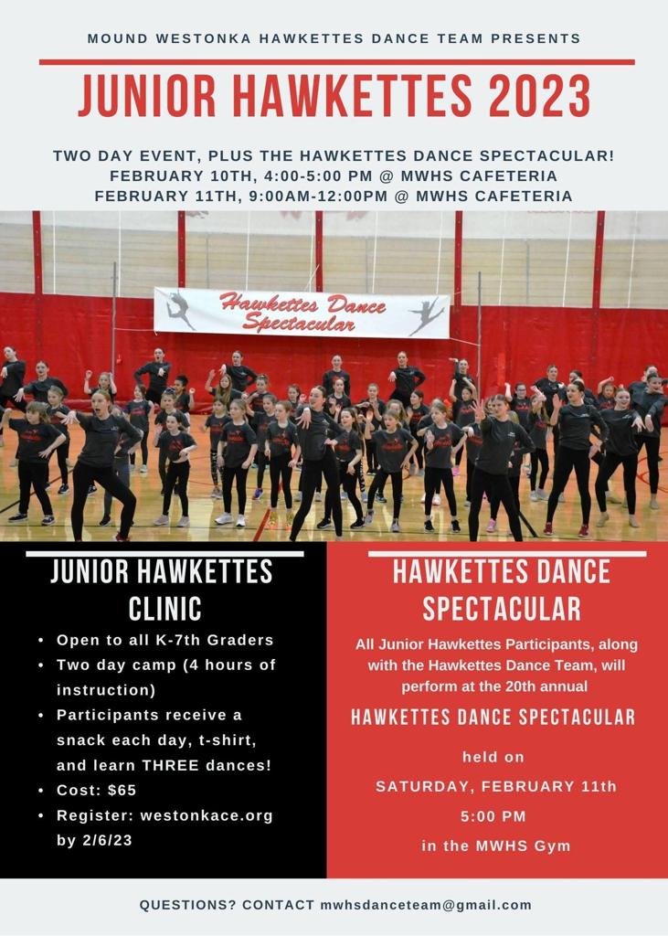 Mound Westonka Dance Team Presents Junior Hawkettes 2023