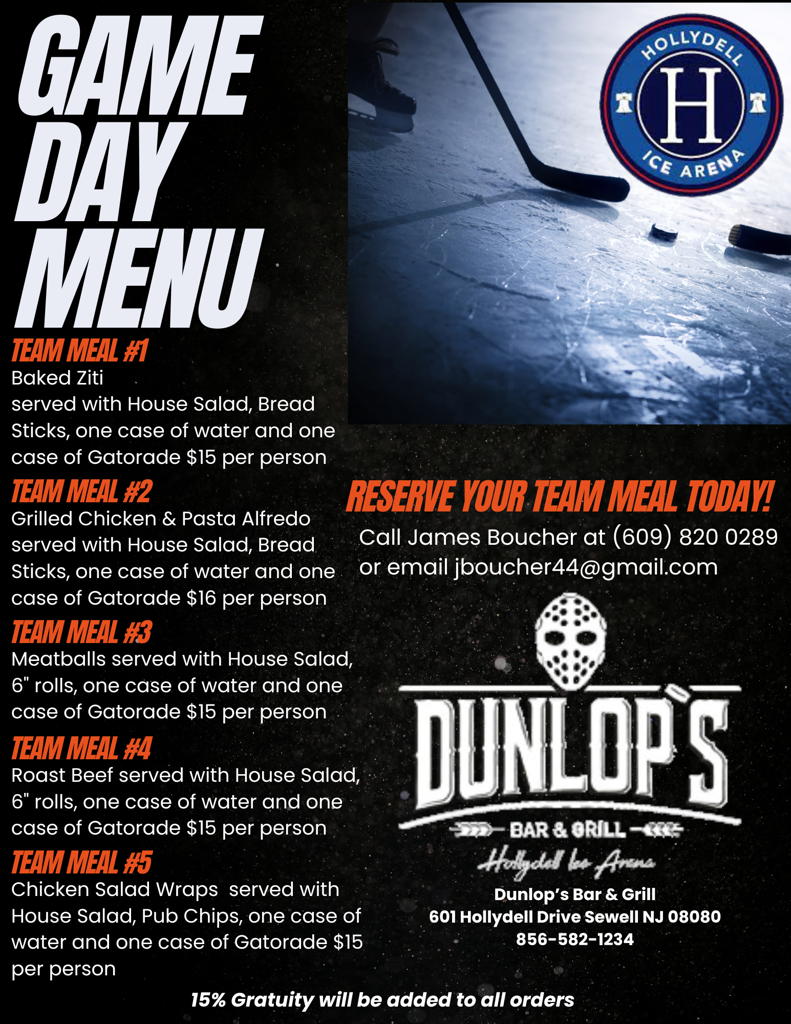 Dunlop's Team Meals