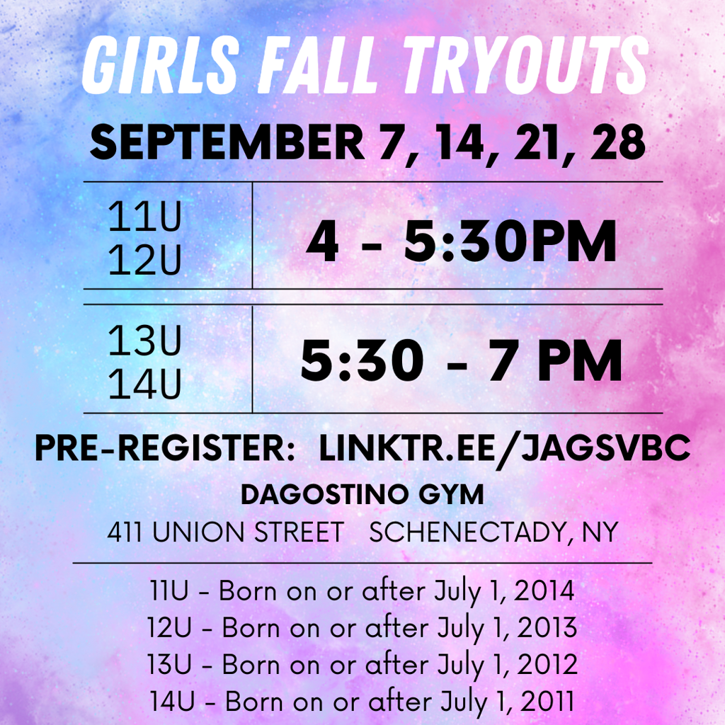 Tryout Info