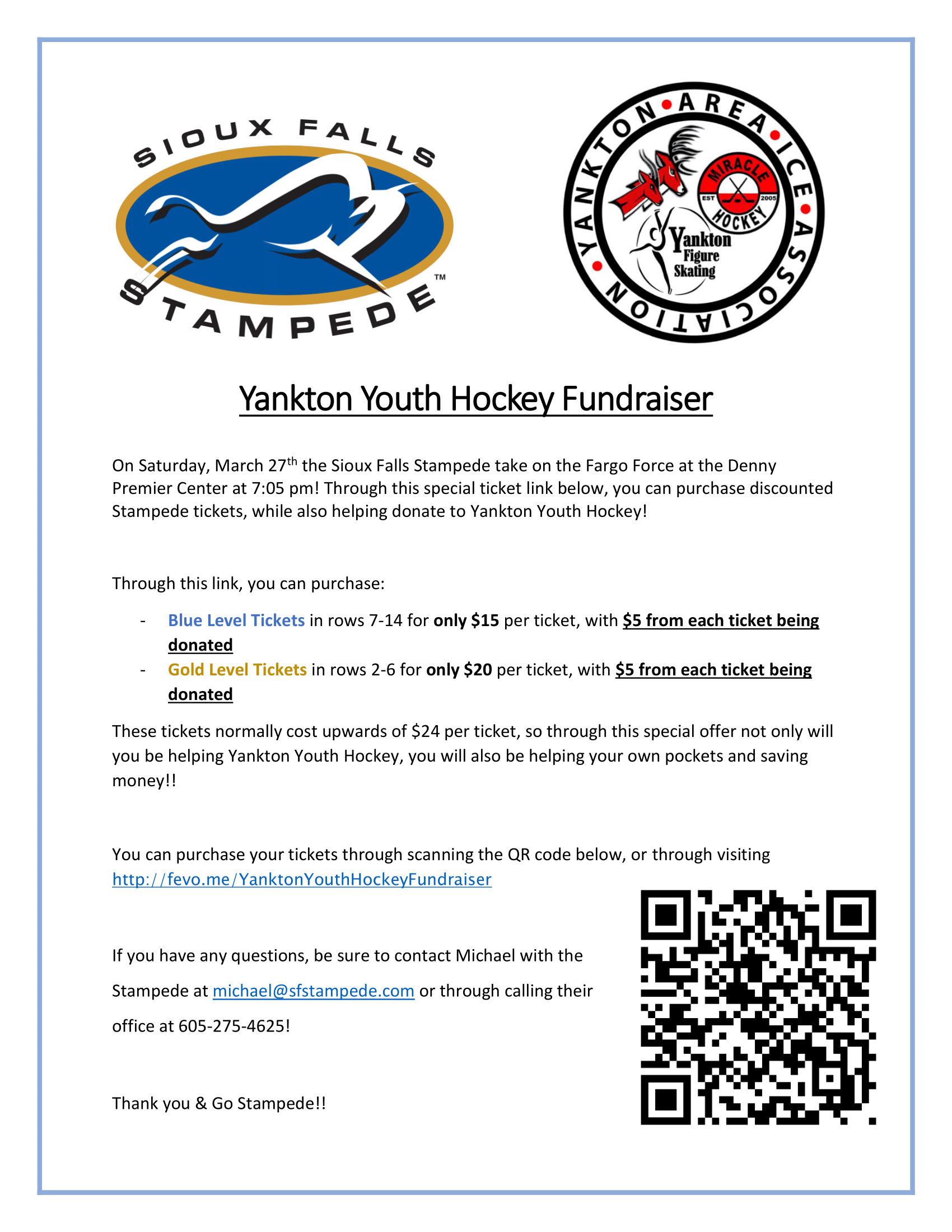 Stampede Hockey Fundraiser
