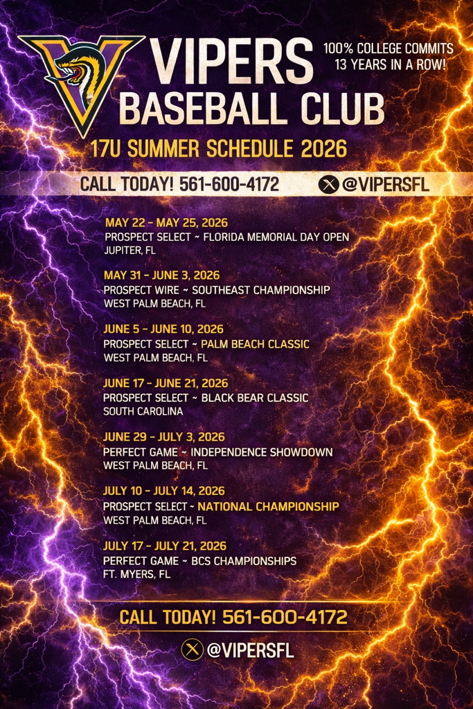 Coming This Summer 2026! | Photos | Vipers Baseball Club