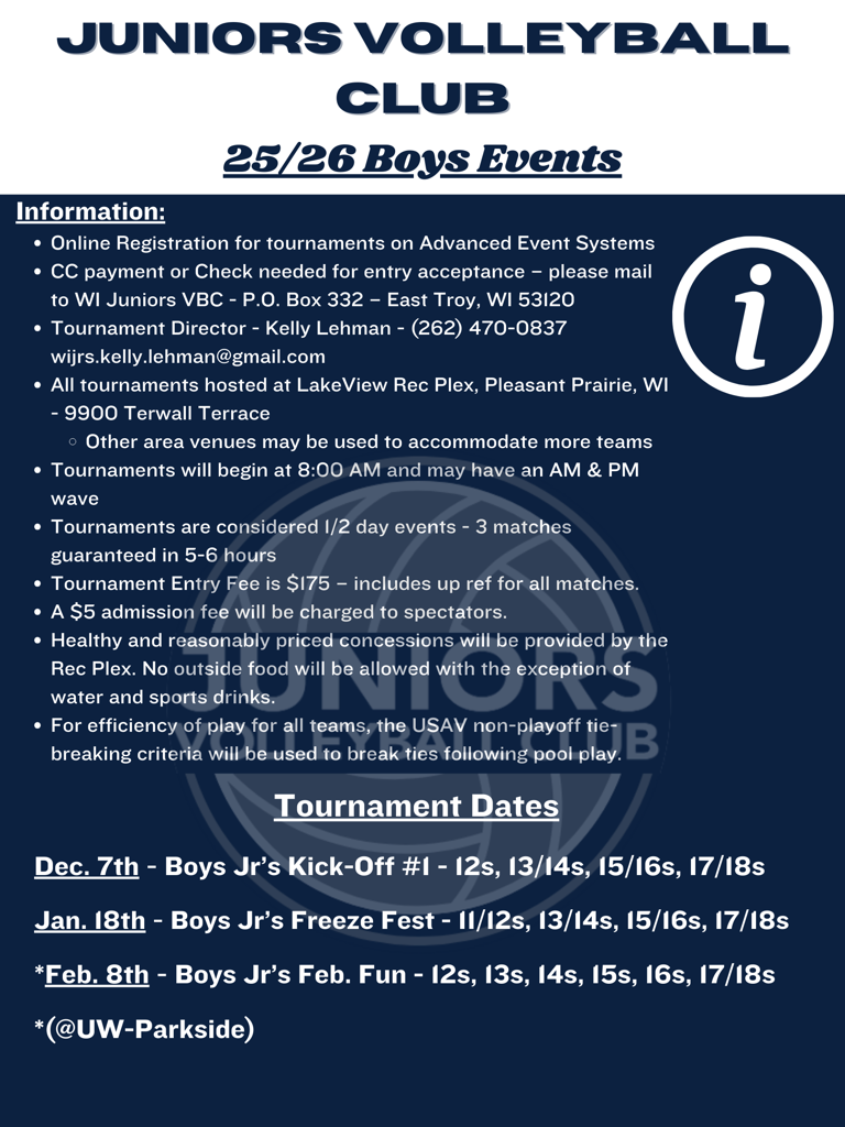 JUNIORS Tournaments