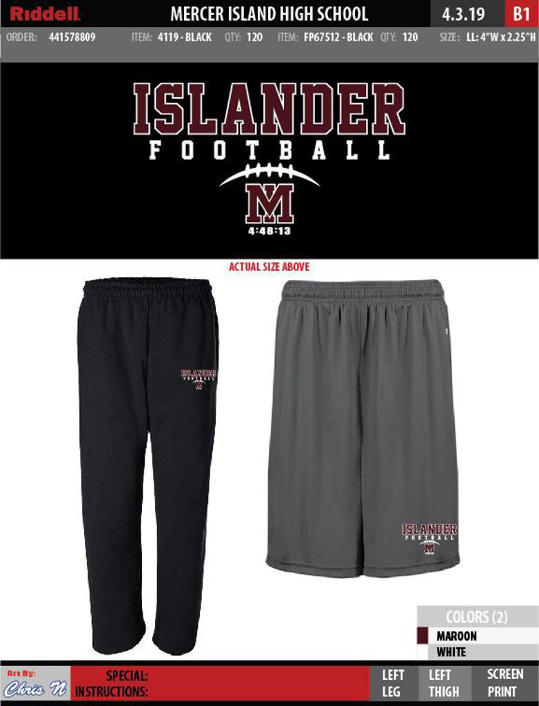 Welcome | 2021 Spirit Pack Order Form | Mercer Island Islanders Football
