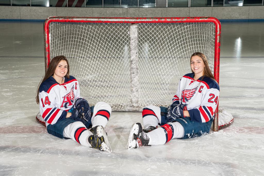 AC Wings Girls High School Hockey Captains