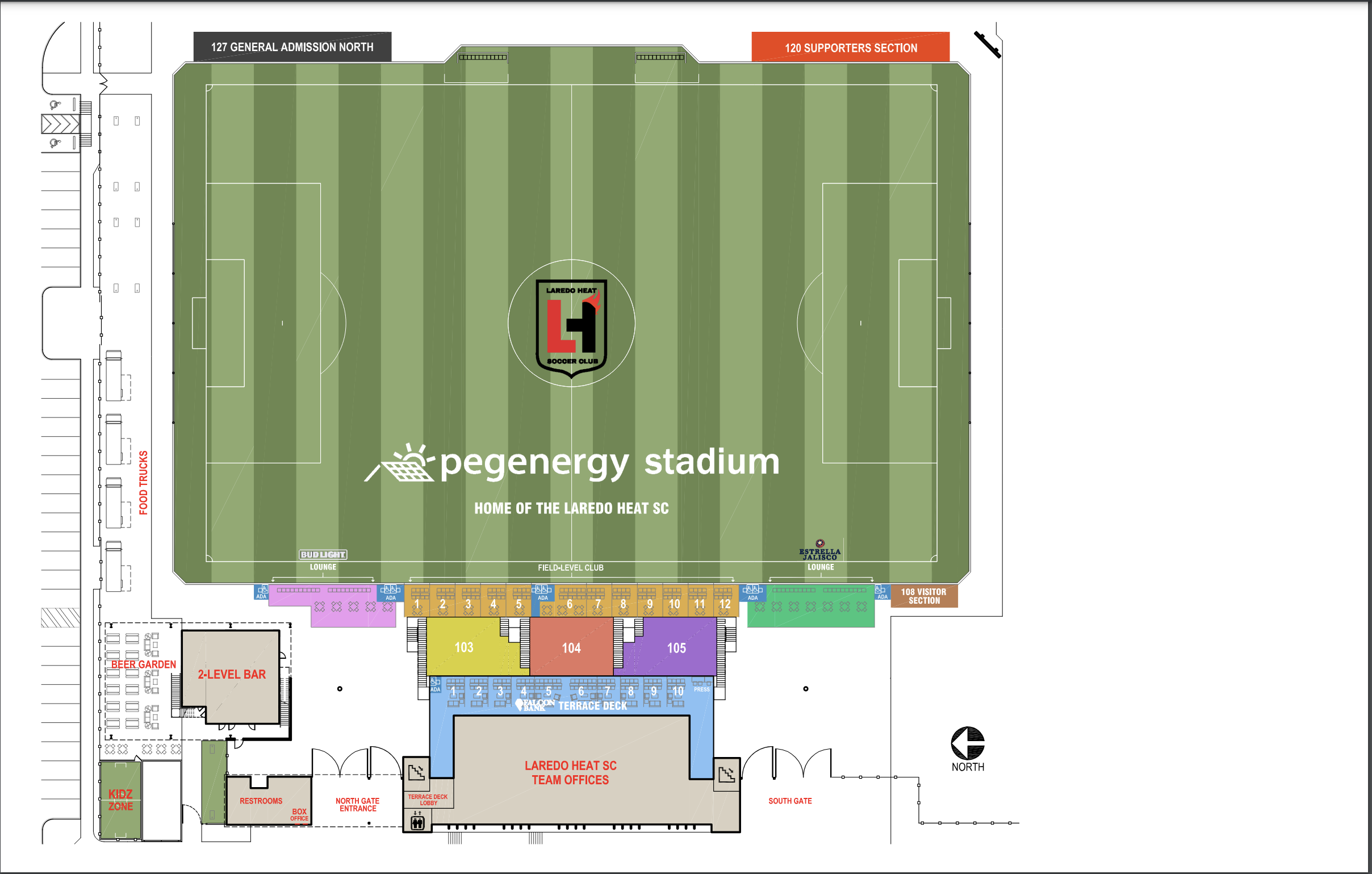 NPSL Laredo Heat Soccer Seating Chart