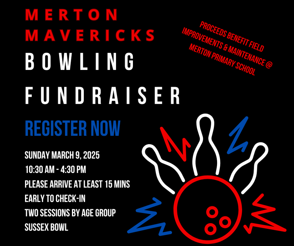 Welcome | 2025 Merton Mavericks Bowling Fundraiser | Merton Athletic ...
