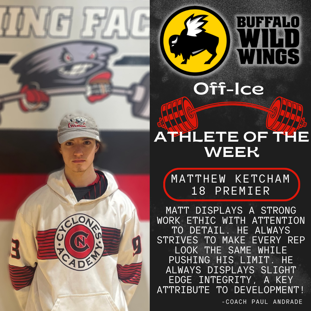 Northern Cyclones Off-Ice Athletes and Students of the Week