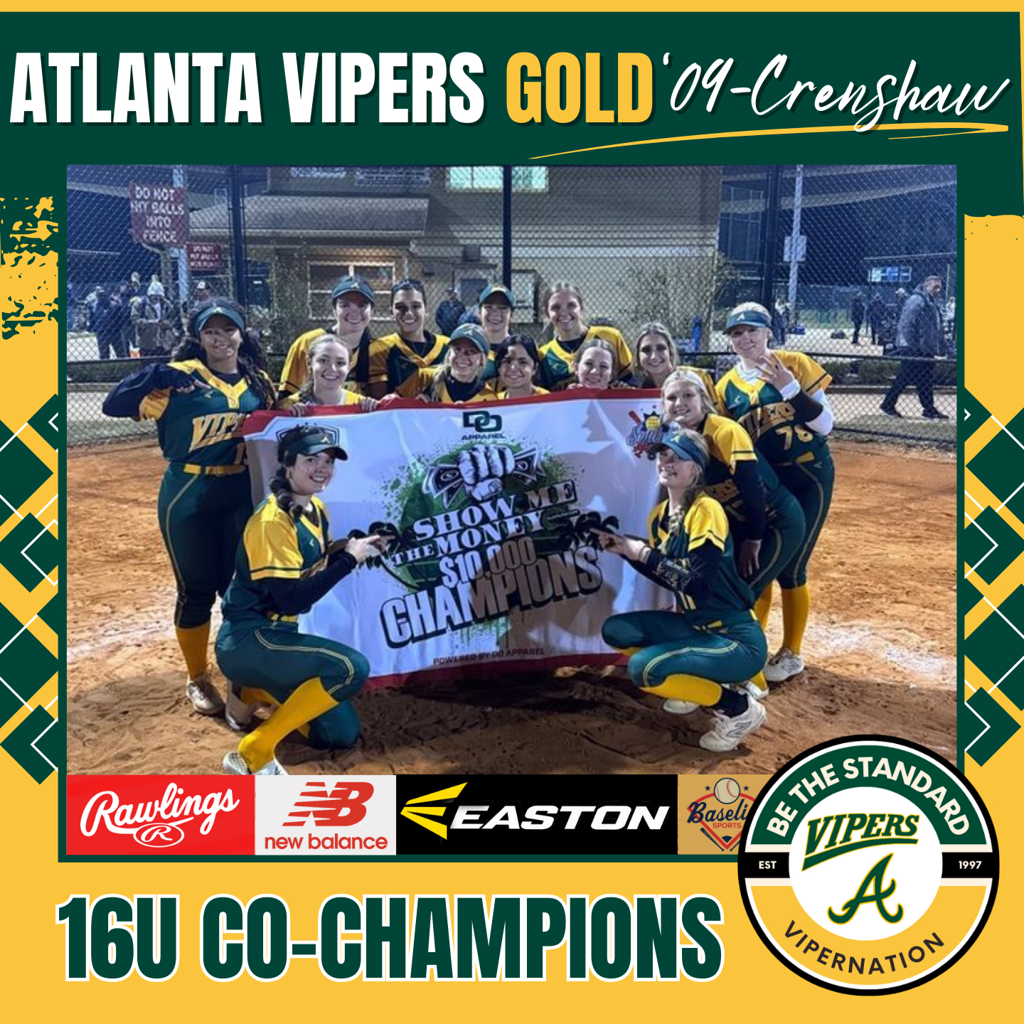 Atlanta Vipers Gold 09 - Crenshaw are Show Me The Money Co-Champions