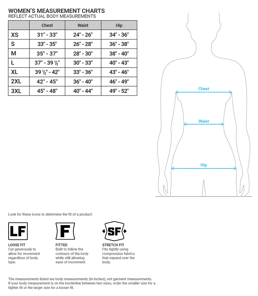 House League Uniform Sizing