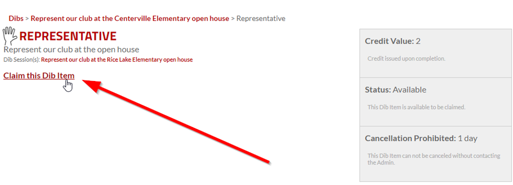 Volunteering / Dibs FAQ