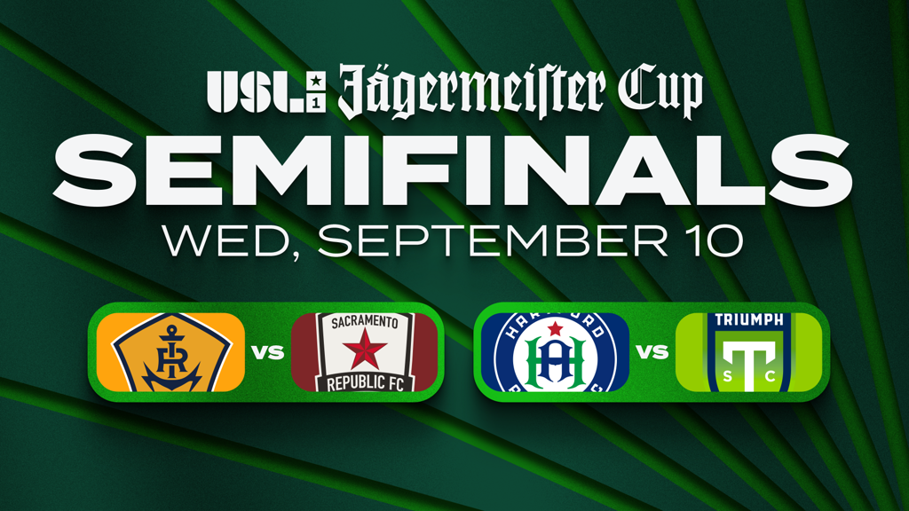 2025 USL Jägermeister Cup Semifinals Set