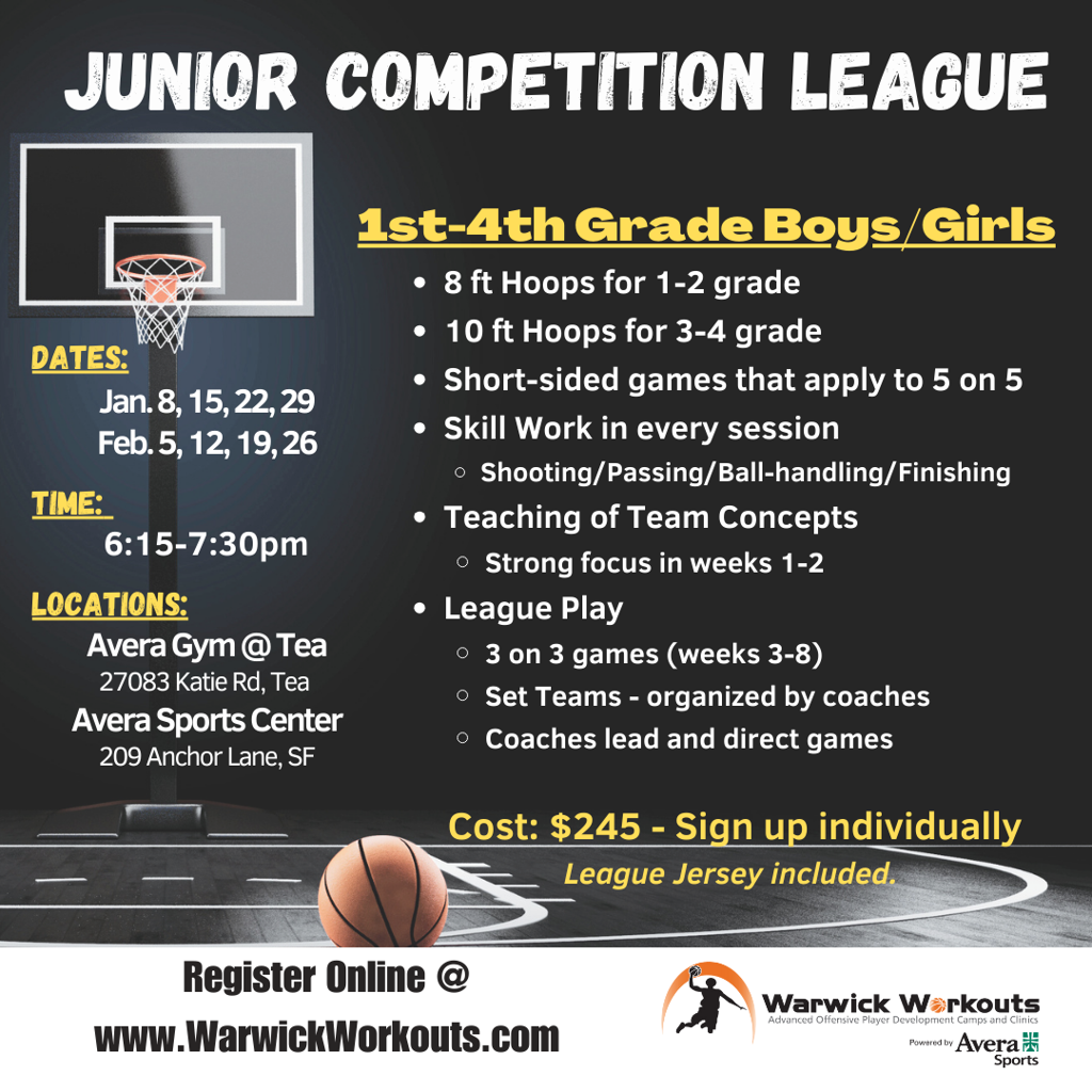 Welcome | WW - Junior Competition League 2025 | Avera Sports