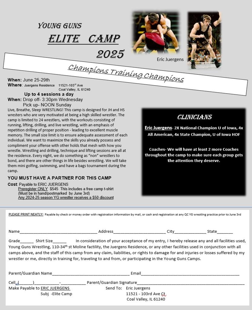 ELITE CAMP June 25th-29th 2025