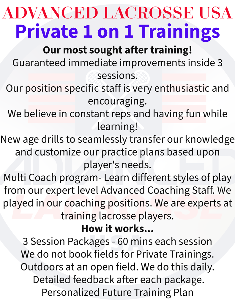 Welcome | ALUSA Private 1 on 1 Training | Advanced Lacrosse USA