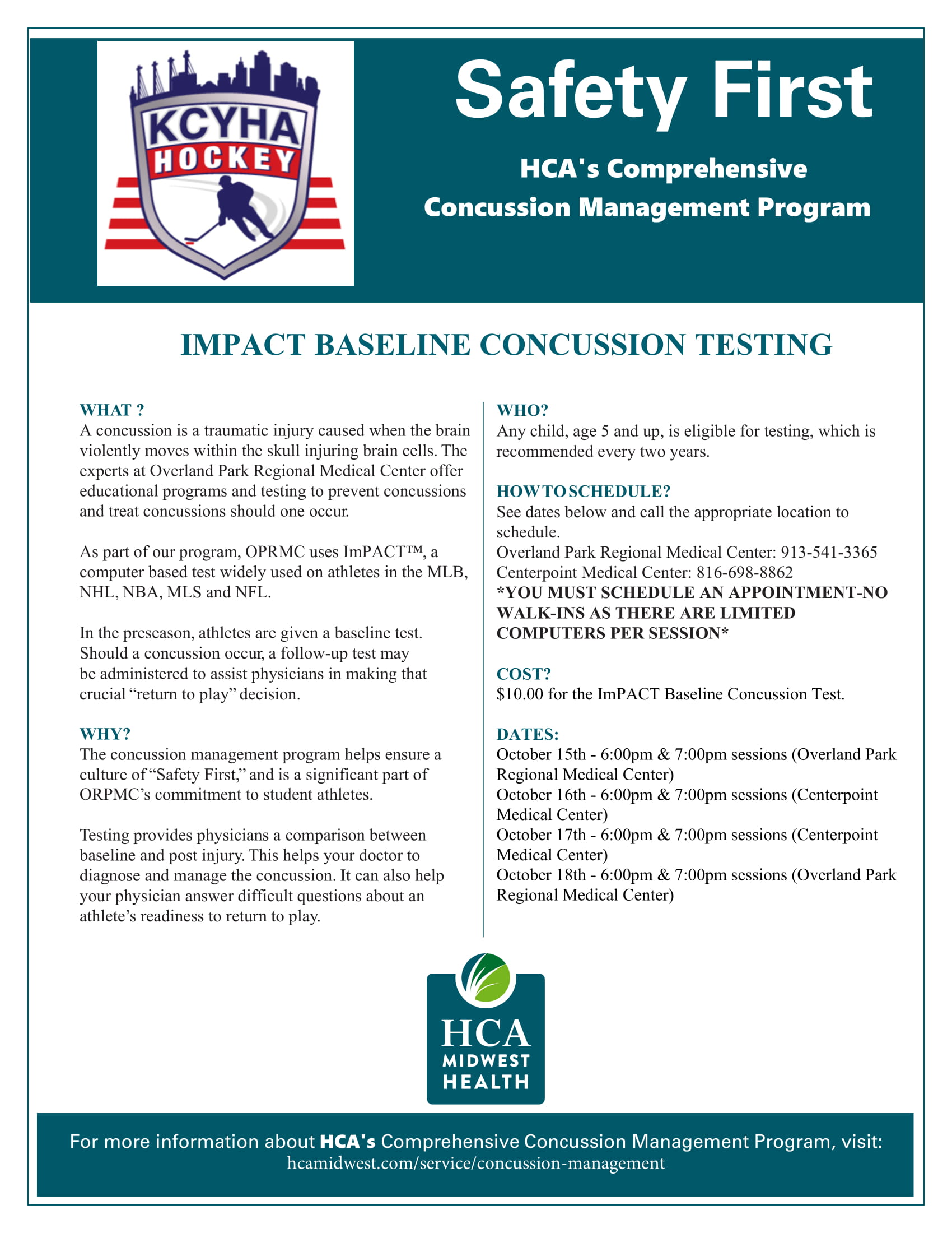 Impact Baseline Concussion Testing