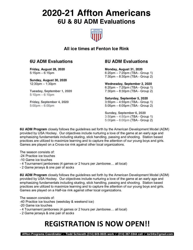 Affton Americans Club Hockey Registration