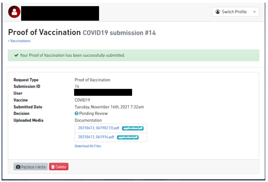 How to Upload Proof of Vaccination