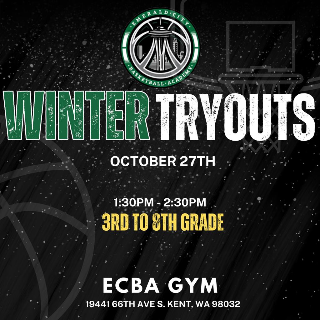 Welcome | ECBA Winter 2024-2025 Tryouts | Emerald City Basketball Academy