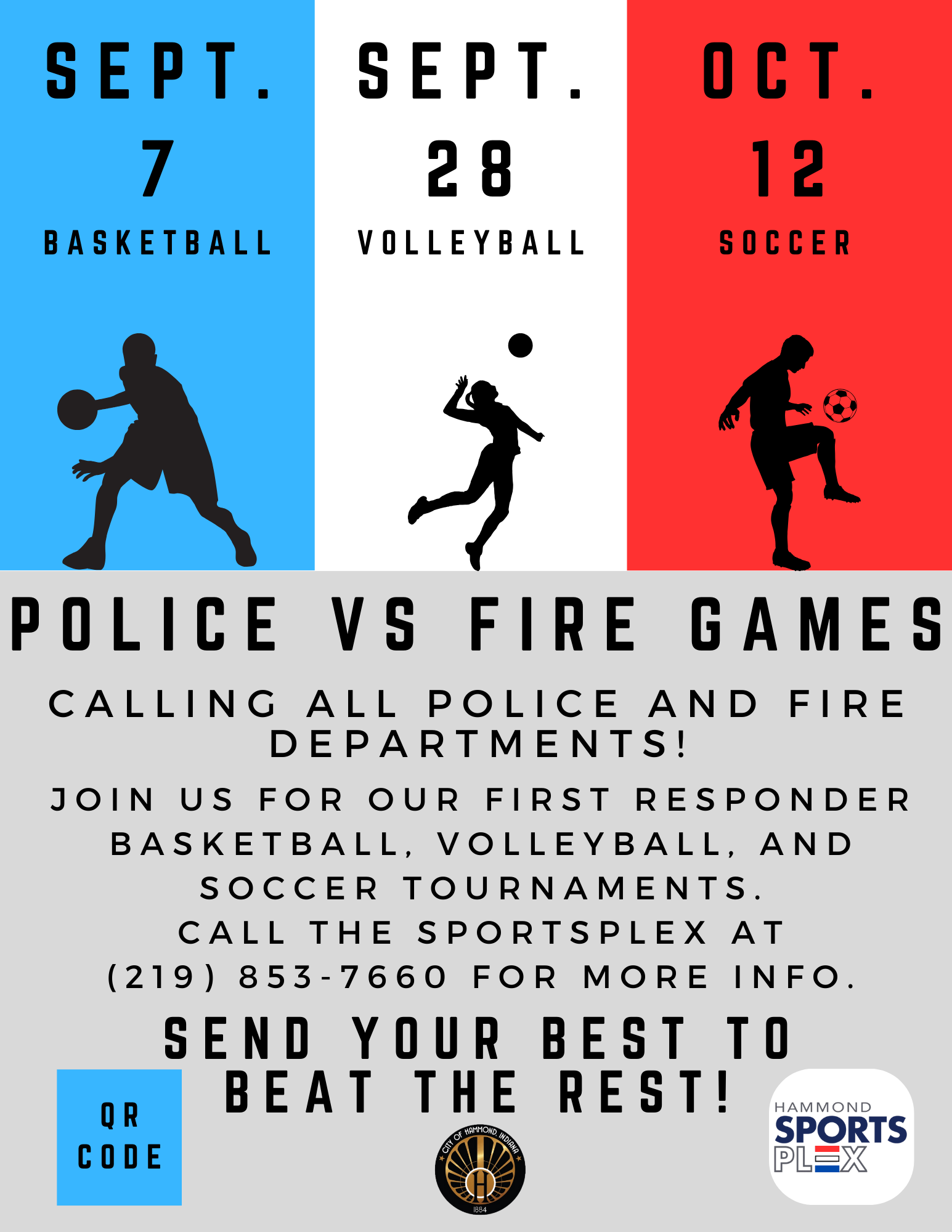 Welcome | Basketball Police vs. Fire Games | Hammond Sportsplex