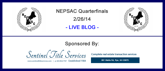 NEPSAC Quarterfinals LIVE BLOG Sponsored by Sentinel Title Services