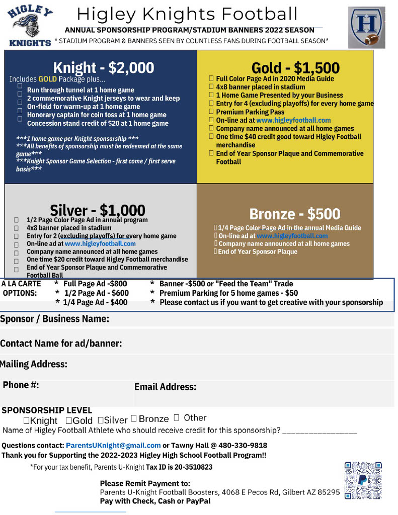 Higley High School Knights Football